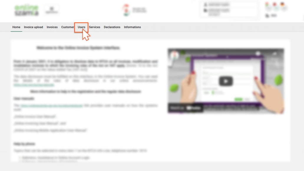 Technical guide for NAV online invoicing data registration