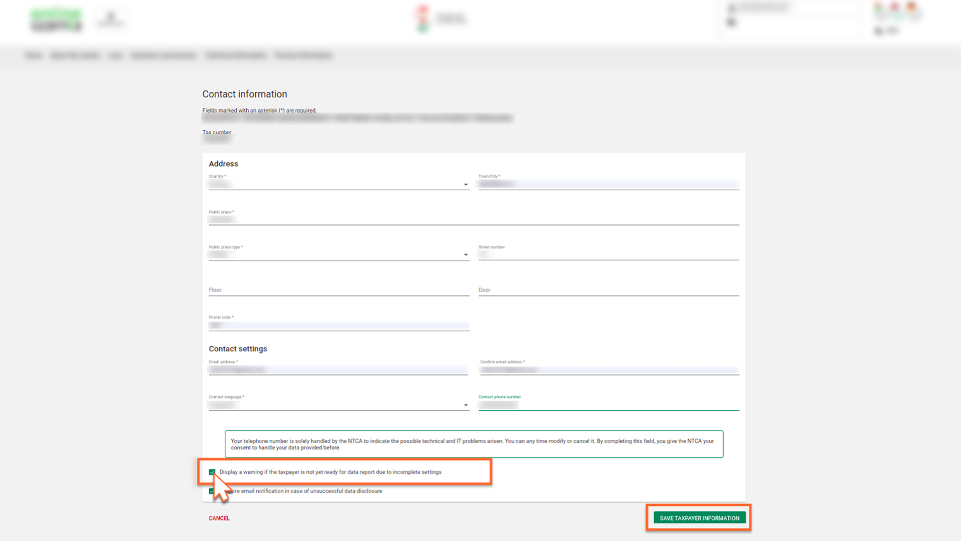 Technical guide for NAV online invoicing data registration