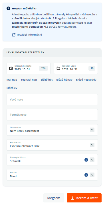 Forgalmi lekérdezés